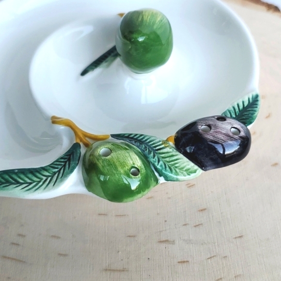Vintage | Dining | Vintage Italian Ceramic Olives Serving Dish White ...